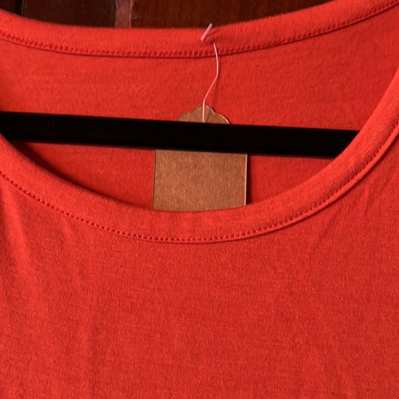 Dresses | Comfy Very Soft Orange Ruffle Dress Nwt | Poshmark